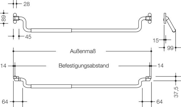 Panikstange nach DIN EN 1125 | HEWI