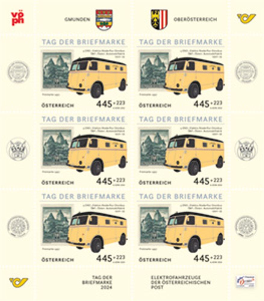 "Day of the Stamp 2024" 10x4,45+2,23 Special Stamp minisheet ...