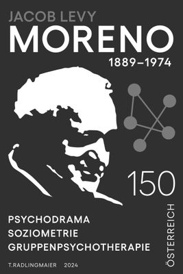 "Jacob L. Moreno 1889–1974" Black Print | Onlineshop Post